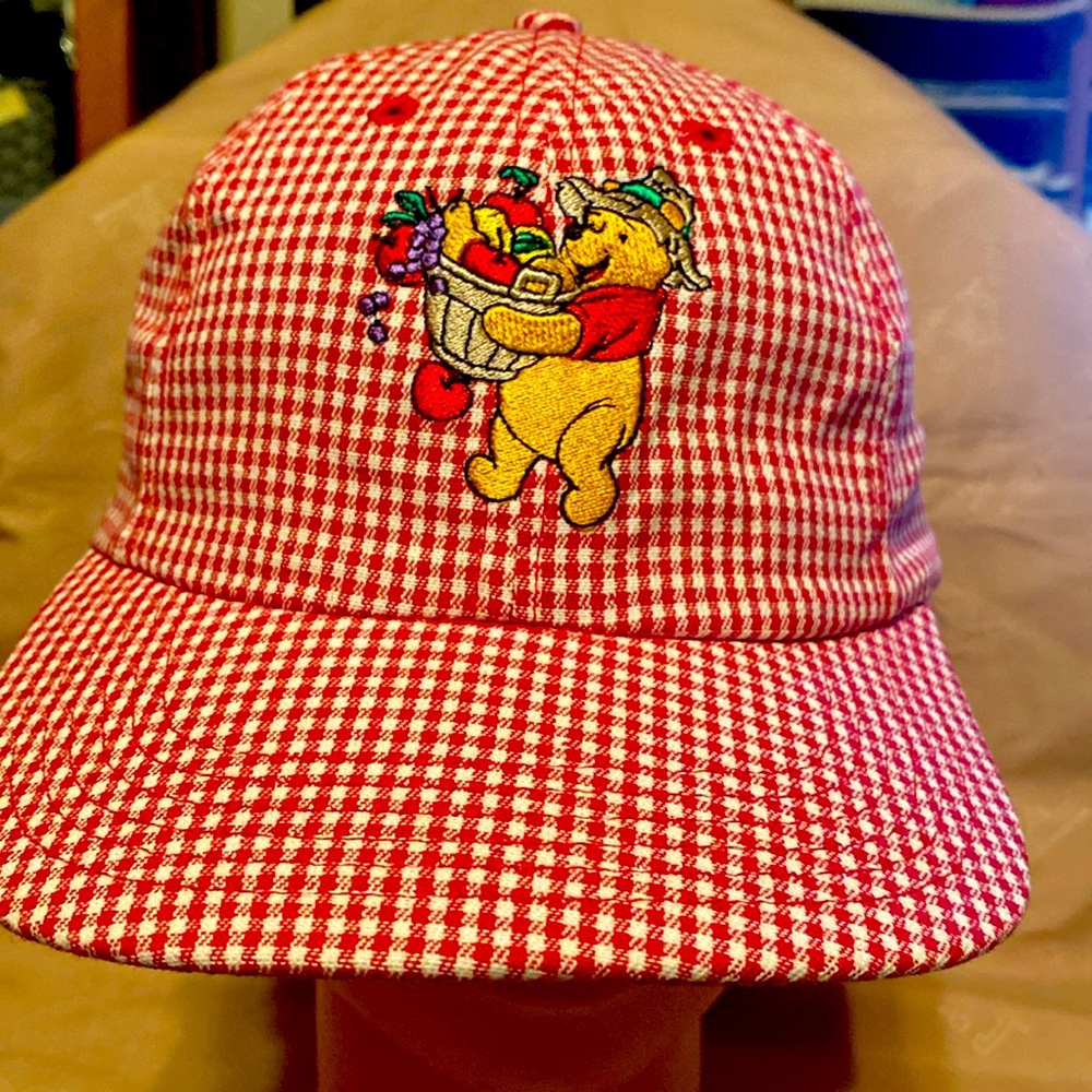 Disney Winnie The Pooh Red Checkered Cap - Gem